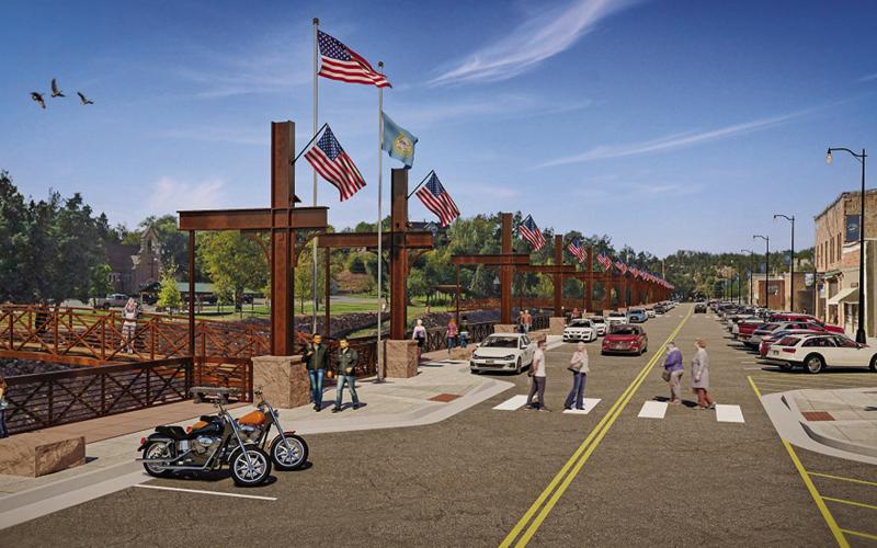New suspended sidewalk taking shape | Fall River County Herald-Star